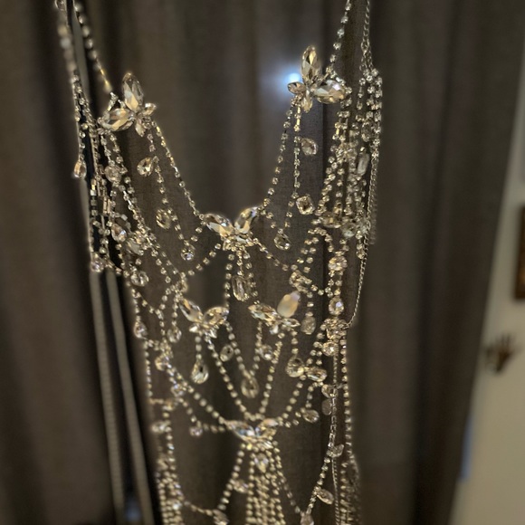 Vintage America | Tops | Crystal Chain Top | Poshmark